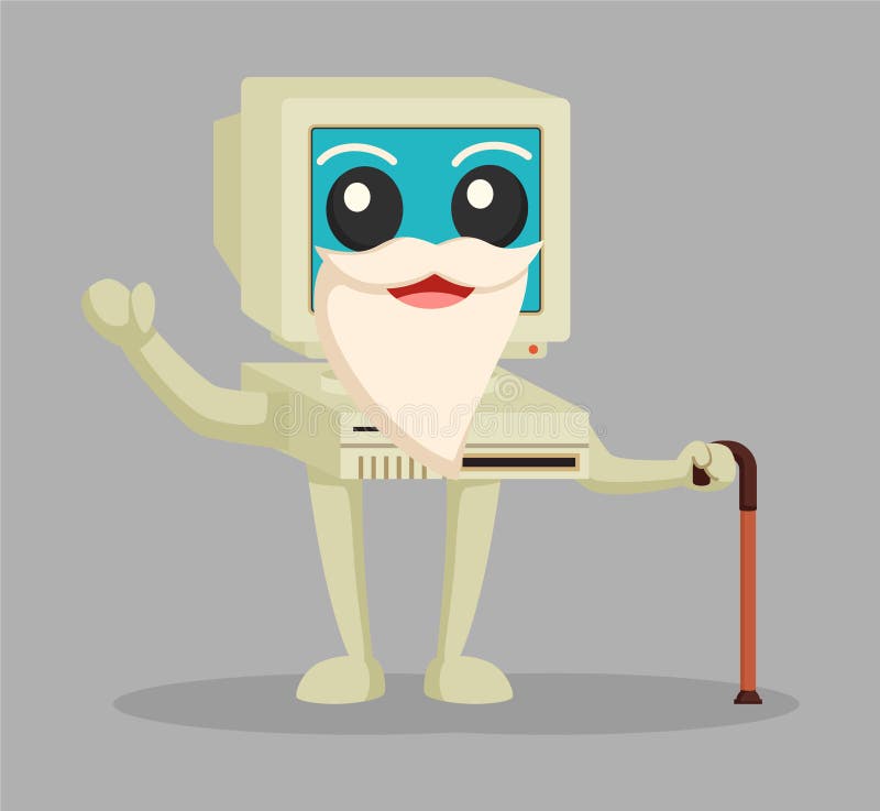 Stick Man Computer Happy Stock Illustrations – 275 Stick Man Computer ...