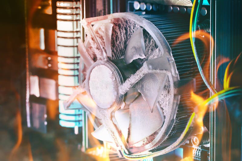 Old Computer System Unit with Dust Inside Stock Photo - Image of gaming ...