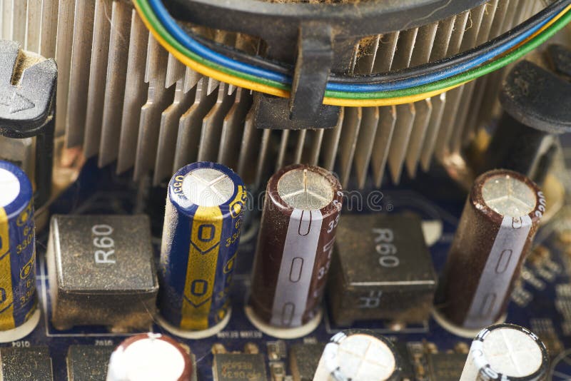 Old Computer System Unit with Spiderweb and Dust Inside Stock Photo ...