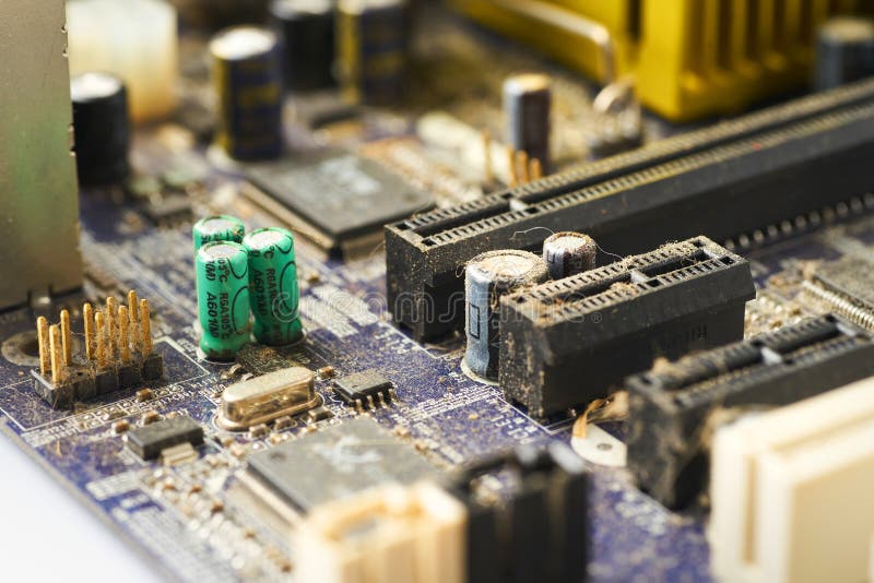 Old Computer System Unit with Spiderweb and Dust Inside Stock Image ...