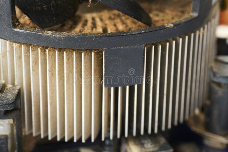 Old Computer System Unit with Spiderweb and Dust Inside Stock Image ...