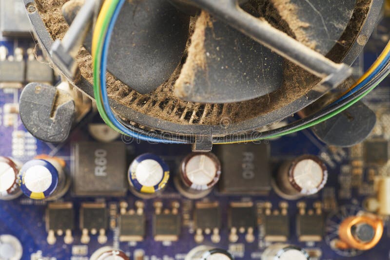 Old Computer System Unit with Spiderweb and Dust Inside Stock Photo ...