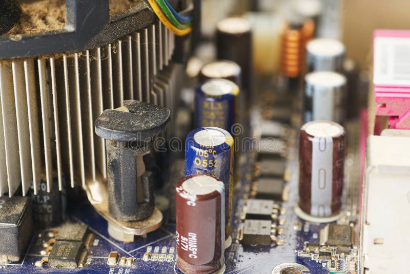 Old Computer System Unit with Spiderweb and Dust Inside Stock Photo ...
