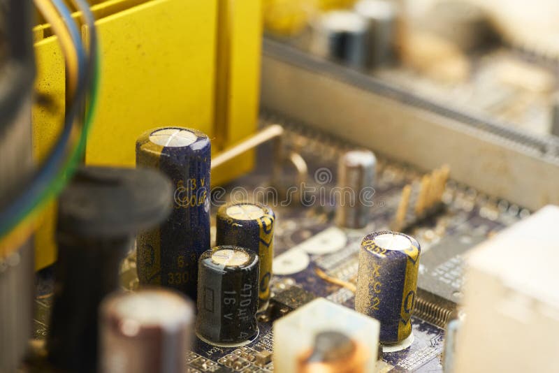 Old Computer System Unit with Spiderweb and Dust Inside Stock Image ...