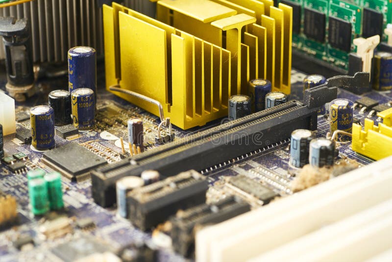 Old Computer System Unit with Spiderweb and Dust Inside Stock Image ...