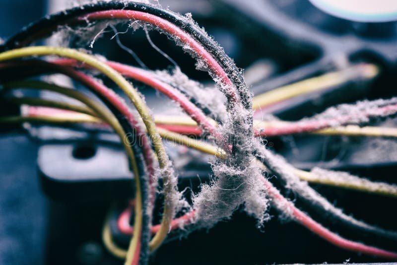 Old Computer System Unit with Dust Inside Stock Image - Image of fire ...