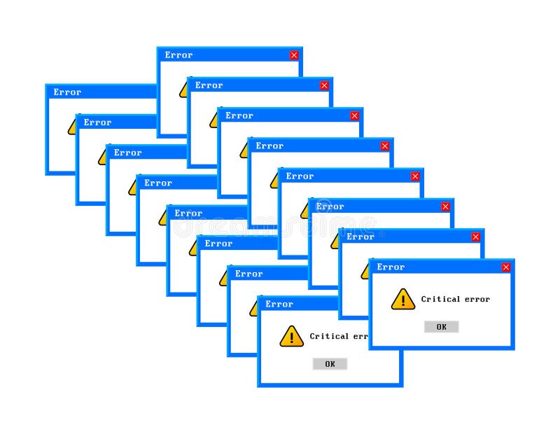 Old Computer. Critical Error Notification. OS Message. PC Restart ... Old Computer. Critical Error Notification. OS Message. PC Restart ...