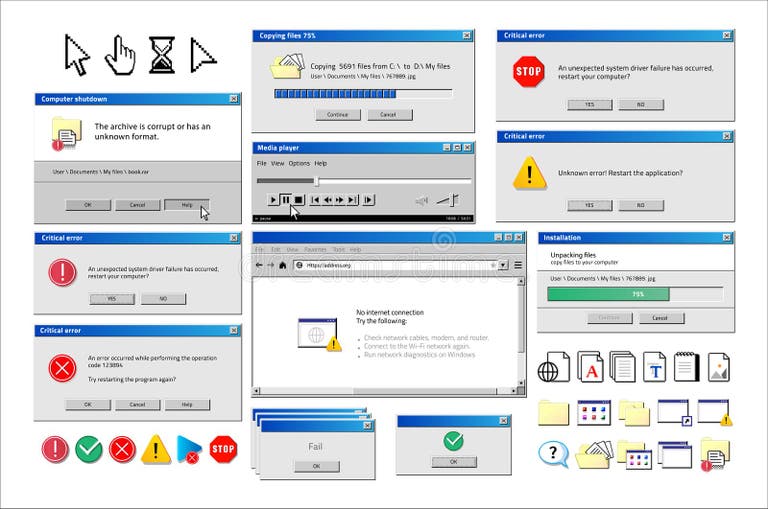 Retro Windows Stock Illustrations – 28,408 Retro Windows Stock ...