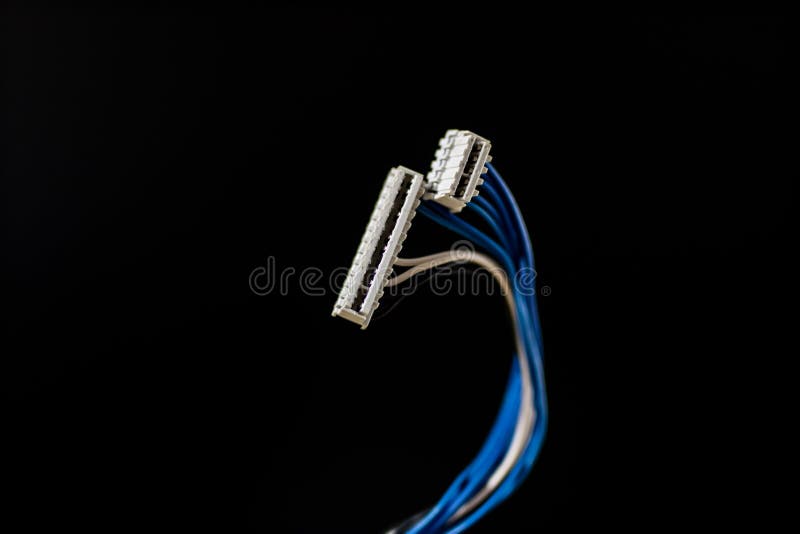 Old Computer Wires. Cables Lpt, Com1 and Com2 for Desktop and La Stock ...