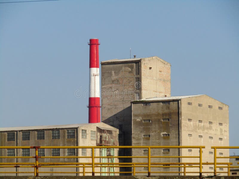 Old Concrete and Abandoned Factory Building Stock Image - Image of ...