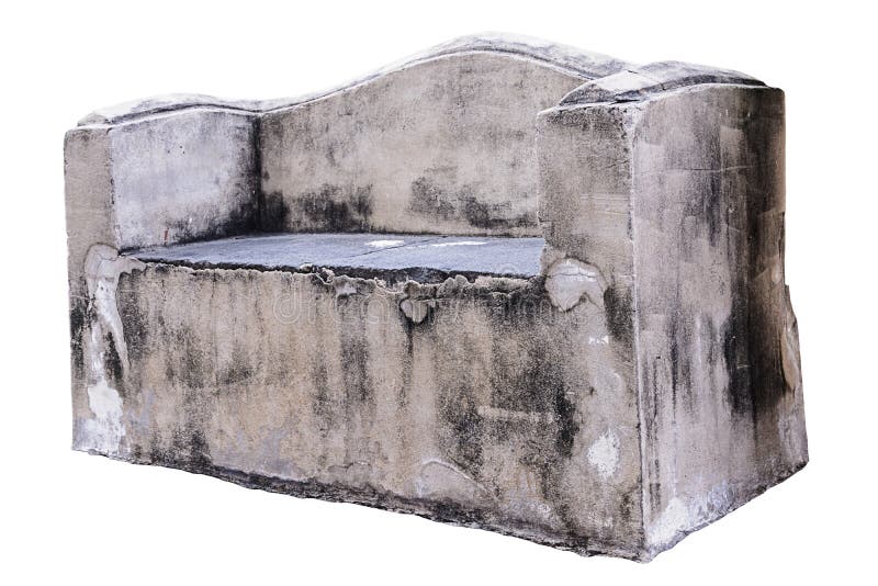 Old concrete bench. stock photo. Image of decorative - 41984122