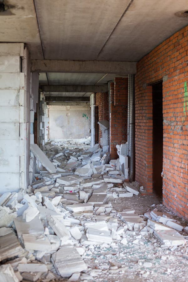 Old Concrete Collapsed Building. Stock Photo - Image of beautiful ...