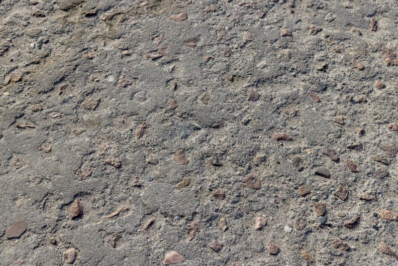 Old Concrete Decorative Road Made of Concrete and Rubble Stock Photo ...