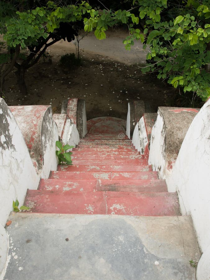 Old Concrete Stair Seeing from Top View Stock Photo - Image of daylight ...