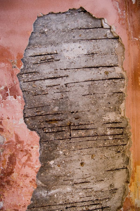 Old concrete wall stock photo. Image of building, orange - 17398612