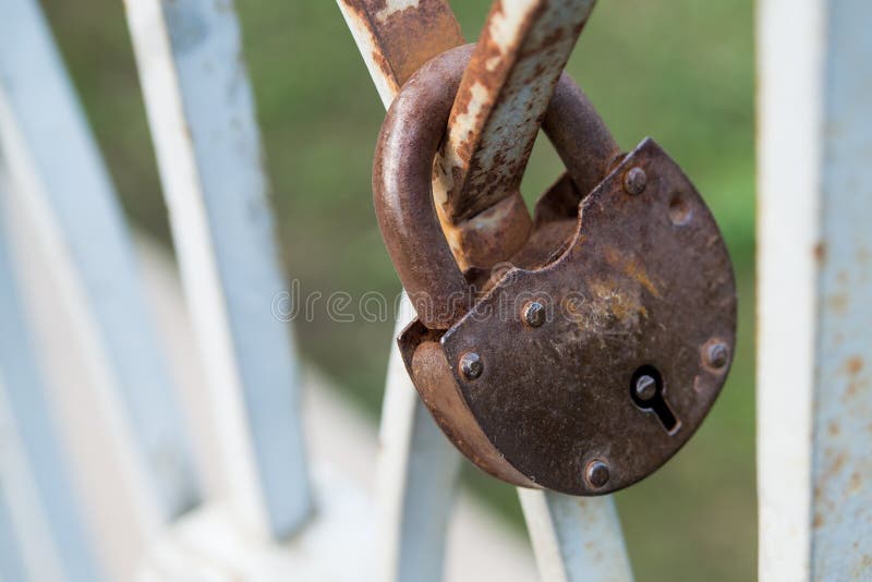 Old Condition Rusty Metal Lock. Stock Photo - Image of vintage, locks ...