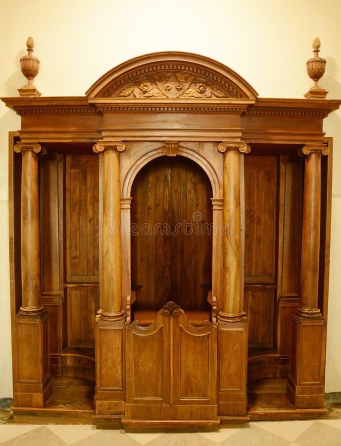 Old confessional stock photo. Image of penance, churches - 68411014