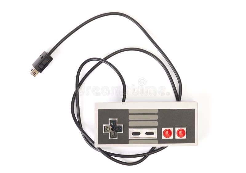 Old Console Gaming Controller Stock Photo - Image of gaming, home ...