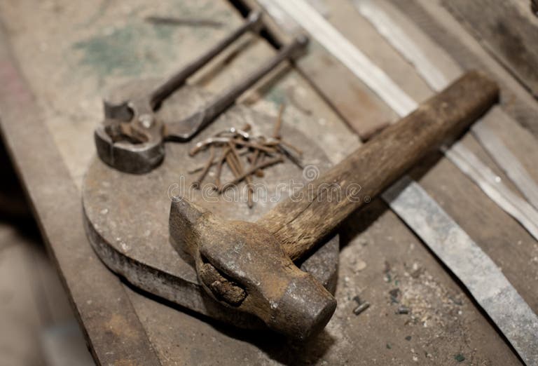 Old construction tools. stock image. Image of tongs, workshop - 80688945
