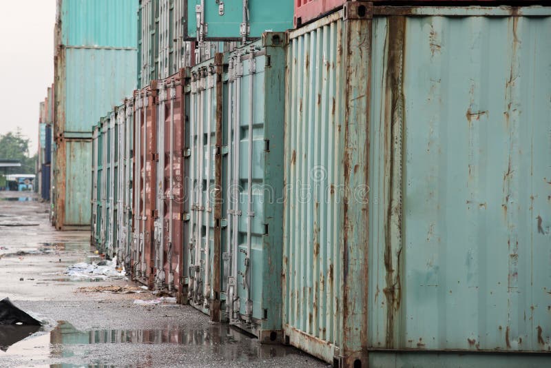 Old container stock photo. Image of heavy, transportation - 61250228