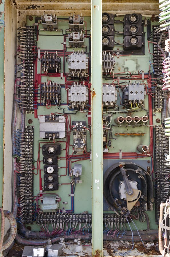 An old control board stock photo. Image of switchboard - 56858830