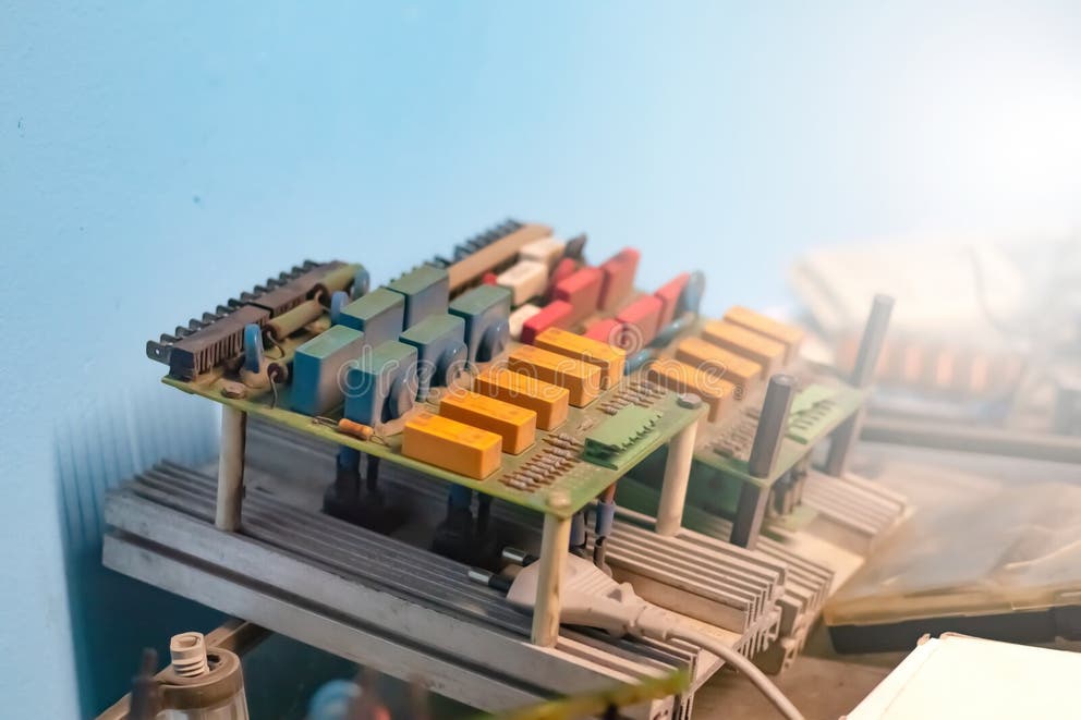 The Old Control Board of the Tower Crane Preparing for Test after Being ...