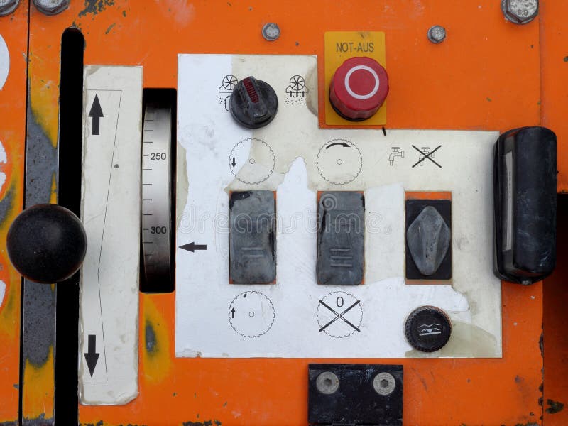 Old control panel stock image. Image of automation, instrument - 24281477