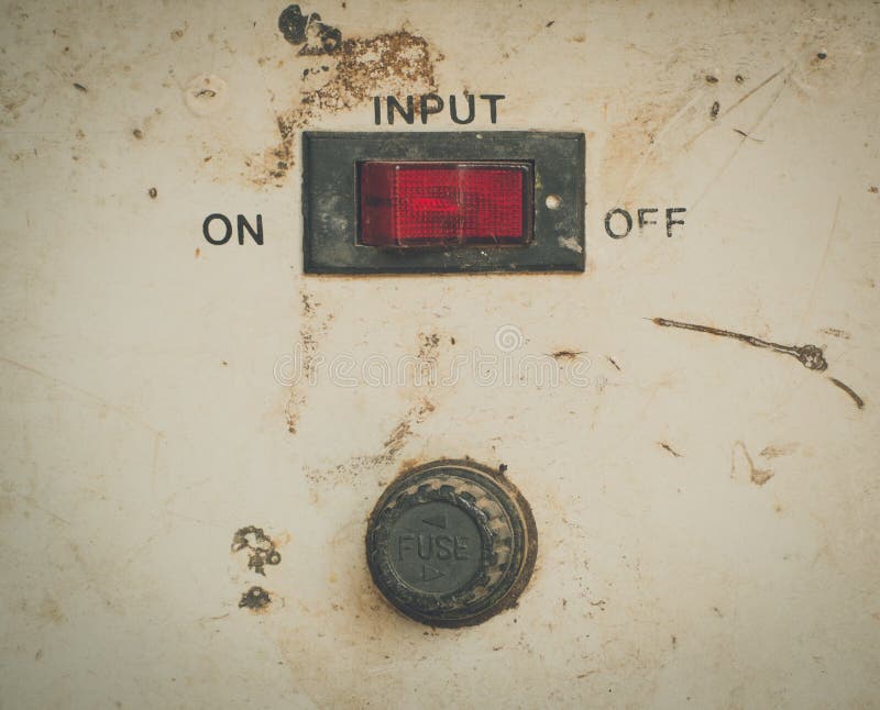 Old control panel button stock photo. Image of button - 57509872