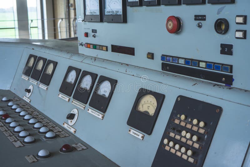 Old Control Room from an Abandoned Radiostation Stock Image - Image of ...