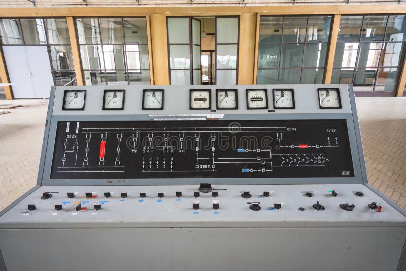 Old Control Room from an Abandoned Radiostation Stock Image - Image of ...