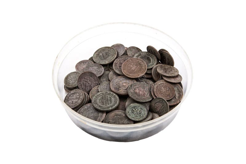 Old copper coin stock image. Image of empire, history - 48519731