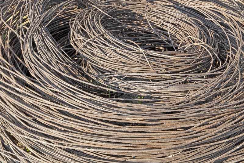 Old copper wire stock image. Image of reel, wire, pile - 19297575