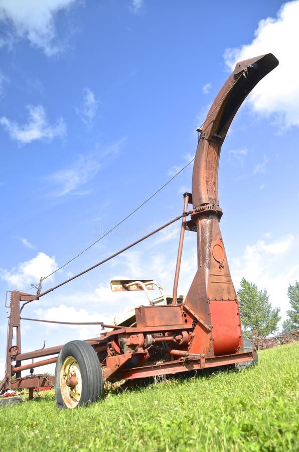 Old corn chopper stock photo. Image of rural, agriculture - 59721718