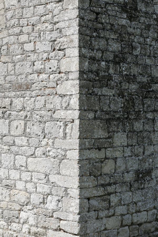 Corner of a Stone Fence Twined with Wild Grapes in the Fall Stock Photo ...