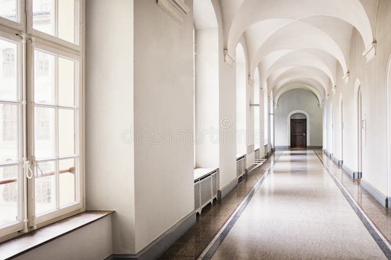 Old corridor stock photo. Image of ceiling, elegance - 34256842
