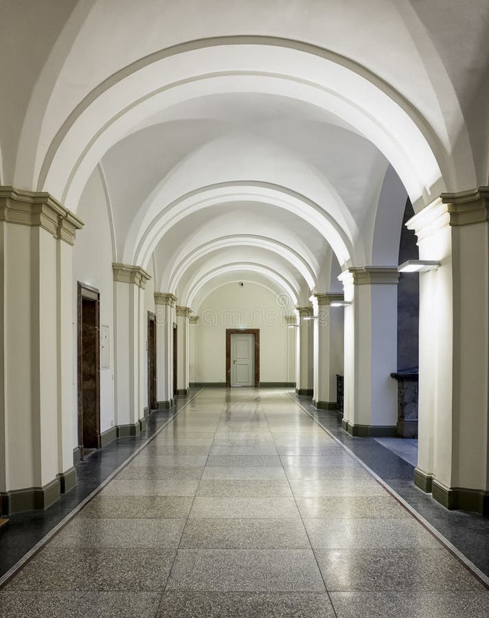 Old corridor stock photo. Image of light, antique, history - 35335172