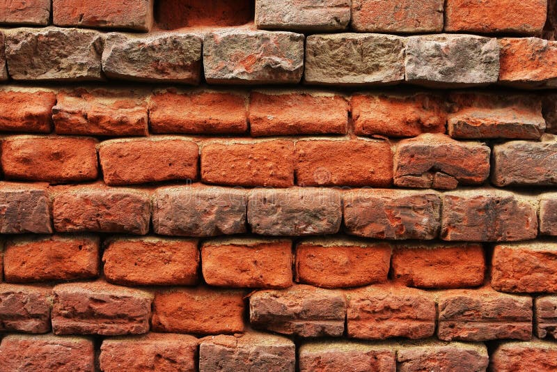 Old corroded brick wall stock image. Image of redish - 18641221