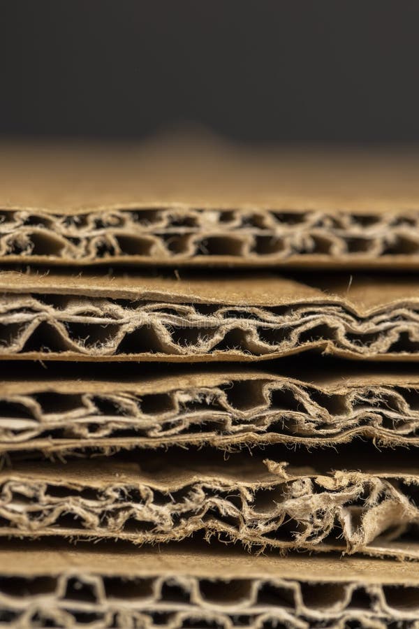 Old Corrugated Cardboard for Storage and Transportation Stock Photo ...