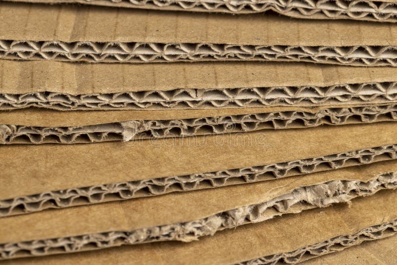 Old Corrugated Cardboard for Storage and Transportation Stock Image ...