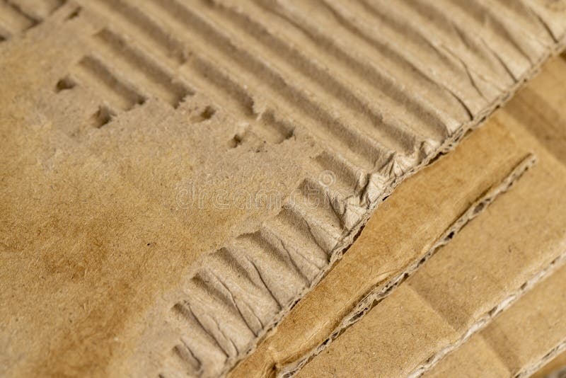 Old Corrugated Cardboard for Storage and Transportation Stock Image ...