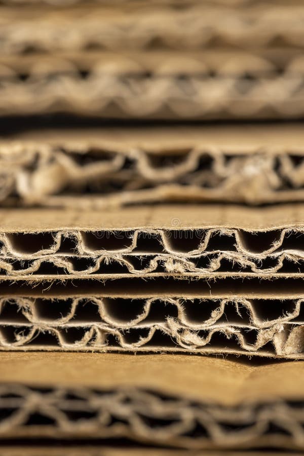 Old Corrugated Cardboard for Storage and Transportation Stock Image ...