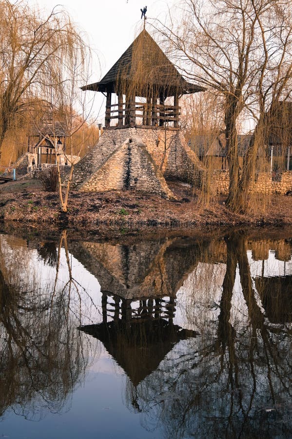 Old Cossack Fortress in a Local Park Stock Photo - Image of history ...