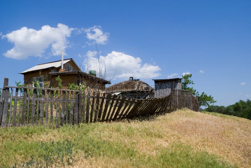 Old Cossack yard stock image. Image of yard, house, rural - 7634699