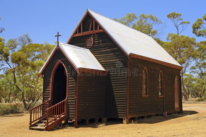 Old country church stock image. Image of australia, door - 7593261