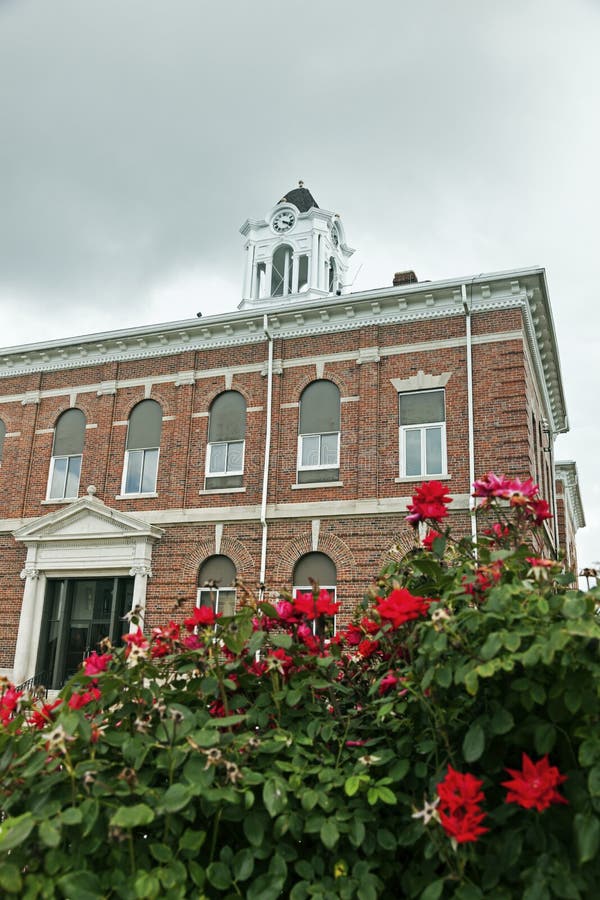 Old Courthouse in Marshall, Clark County Stock Photo - Image of ...