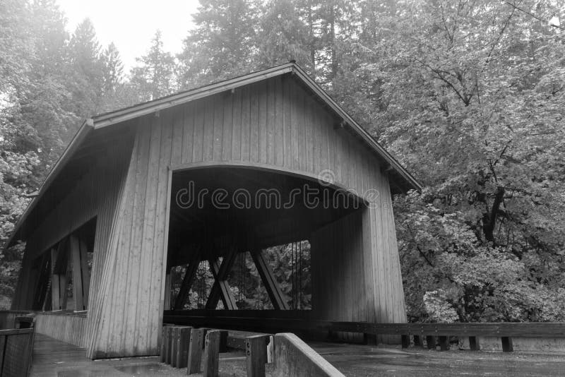 Old covered bridge stock photo. Image of covered, architecture - 104450362