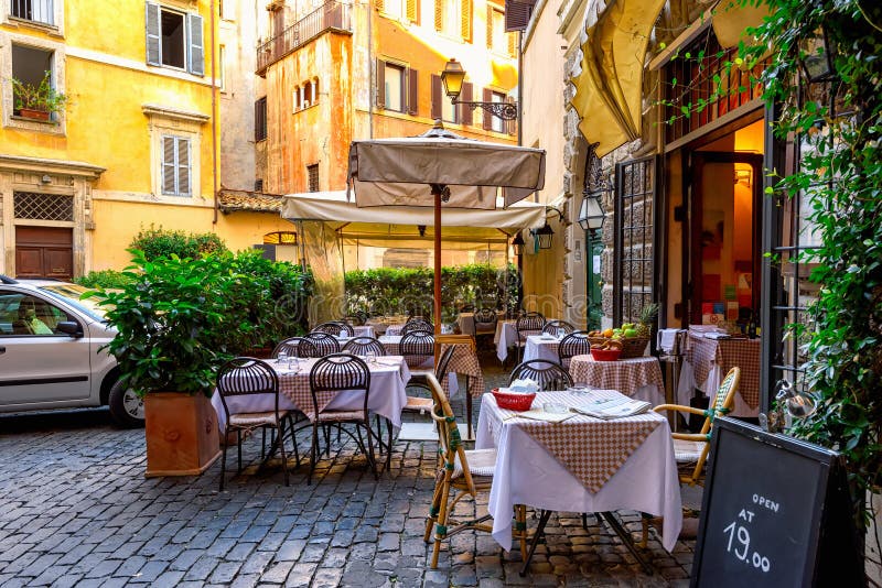 Old Cozy Street in Rome, Italy Editorial Stock Photo - Image of ...