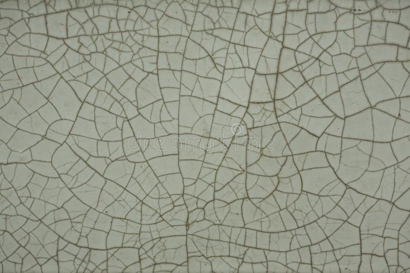 Old Cracked White Tile, Black Cracks, Texture. Stock Image - Image of ...