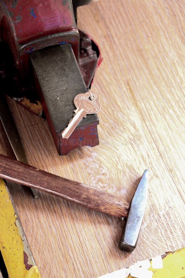 The Old Craftsman Made the Key Stock Image - Image of door, carpentry ...