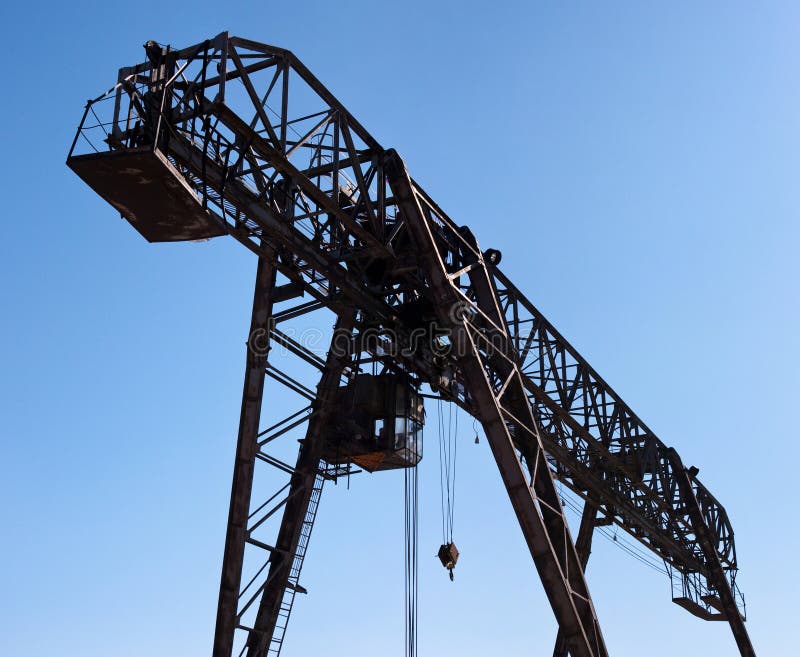 Old crane stock photo. Image of industrial, crane, hook - 8932364